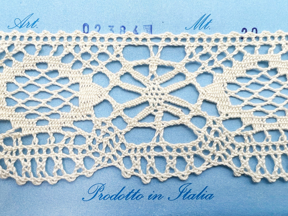 Lace 0238 cream 5.5 cm pack 20 m. – Filati Tre Sfere